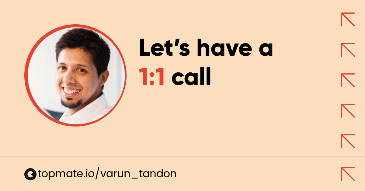 Varun Tandon - Book a call on Topmate