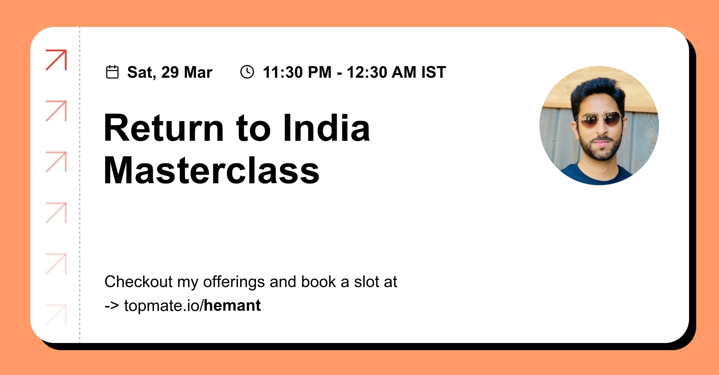 Return to India Masterclass with Hemant Pandey