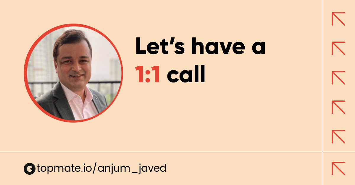 Anjum Javed - Book a call on Topmate