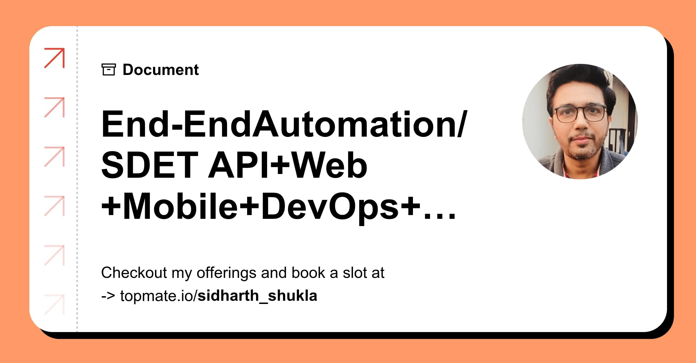 End-EndAutomation/SDET API+Web+Mobile+DevOps+GenAI with Sidharth Shukla