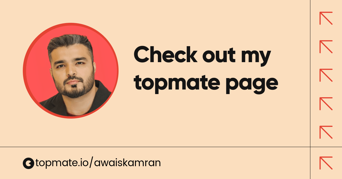 Awais Kamran - Book a call on Topmate