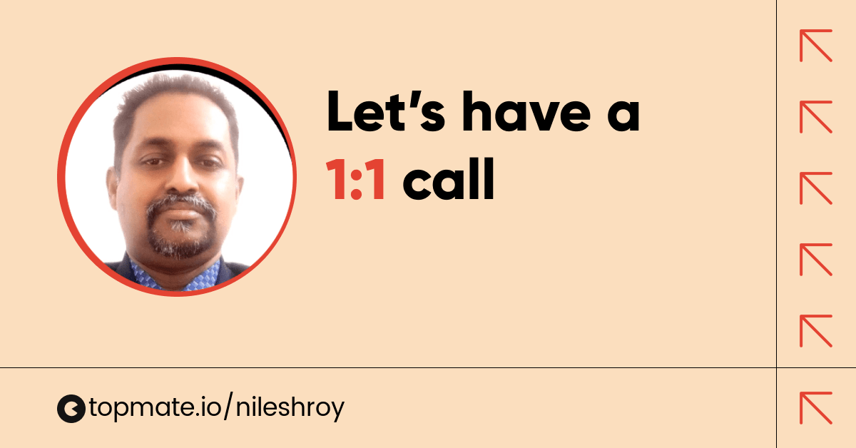 Dr. Nilesh Roy 🇮🇳 (Ph.D. - IT, USA) - Book a call on Topmate