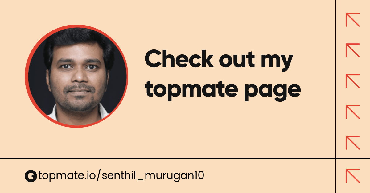 Senthil Murugan - Book a call on Topmate