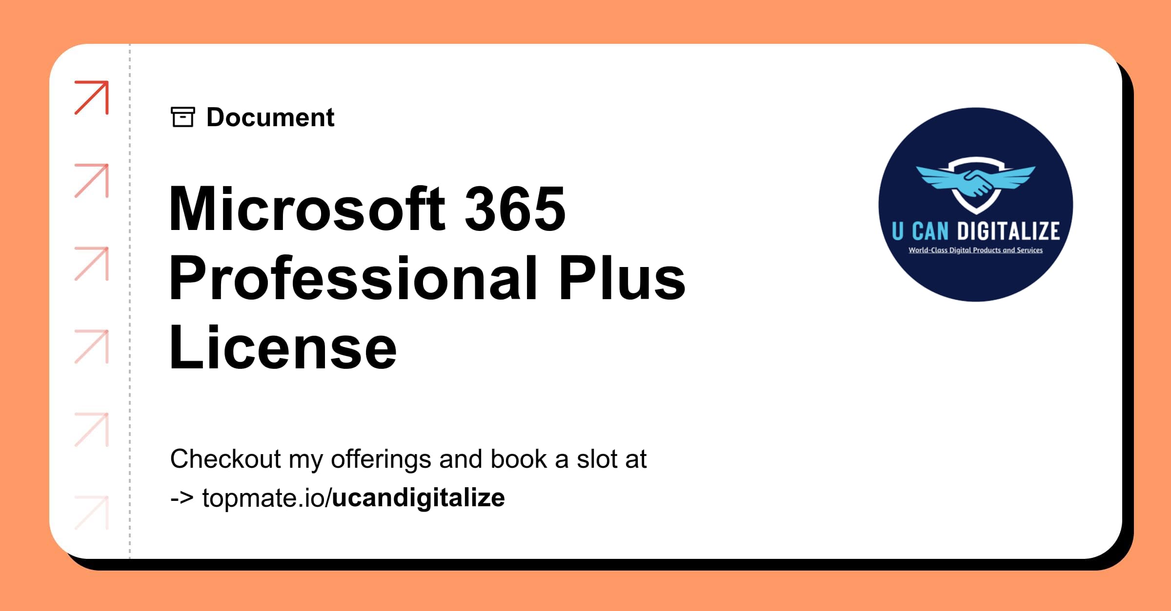 Microsoft 365 Professional Plus License with U-CAN-DIGITALIZE