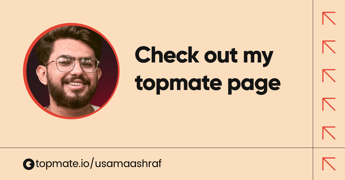 Usama Ashraf - Book a call on Topmate