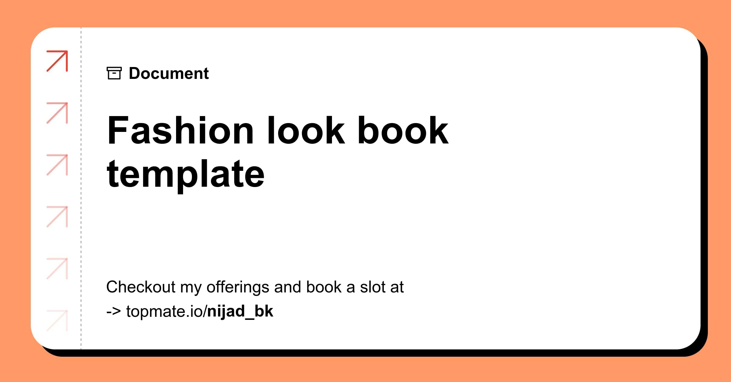 Fashion look book template with Nijad Bk