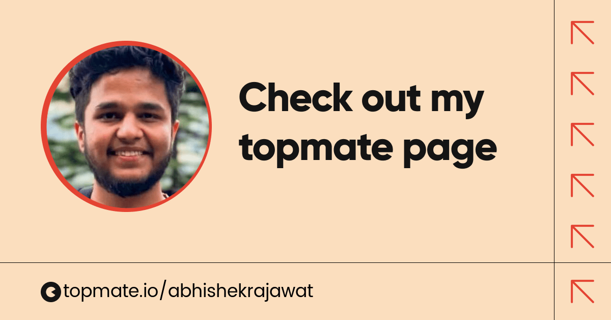 Abhishek Rajawat - Book a call on Topmate