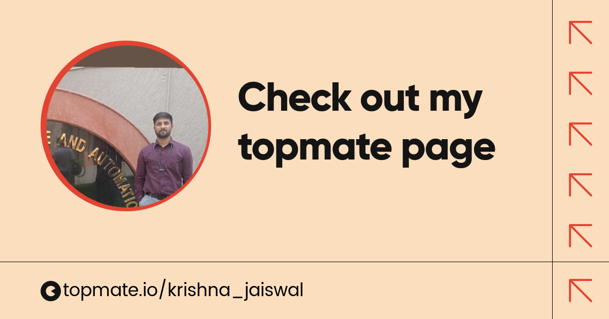 Krishna Jaiswal - Book a call on Topmate