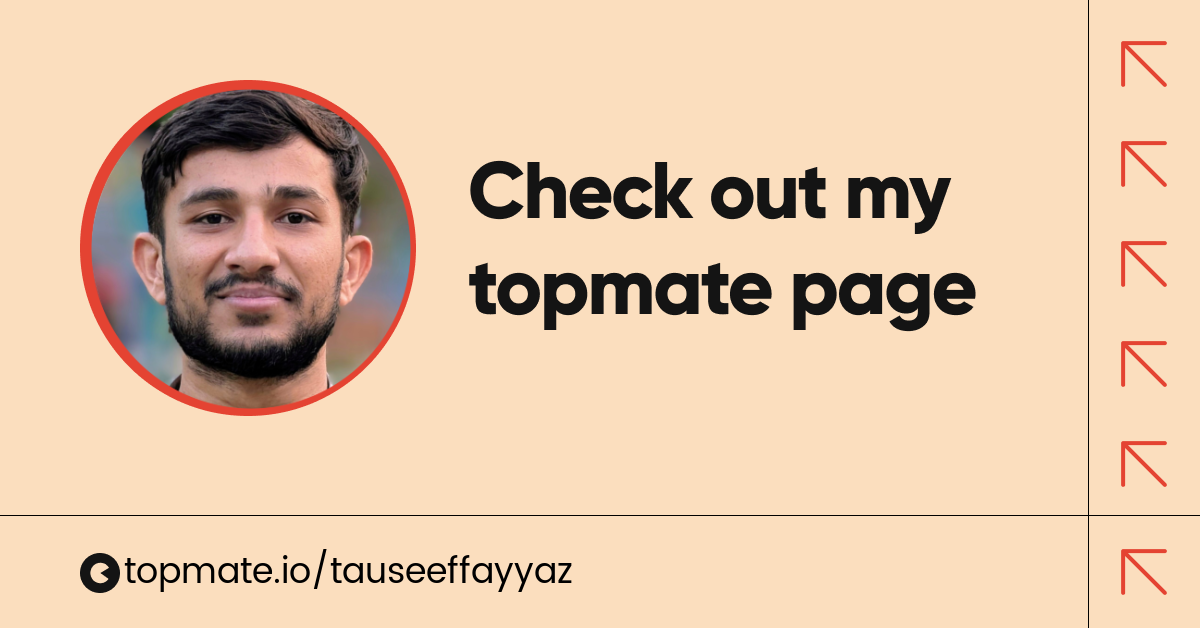 Tauseef Fayyaz - Book a call on Topmate