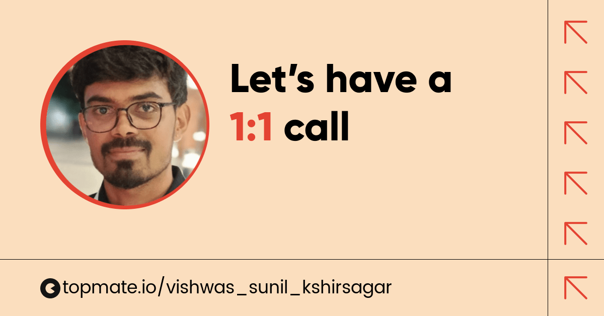 Vishwas Kshirsagar - Book a call on Topmate