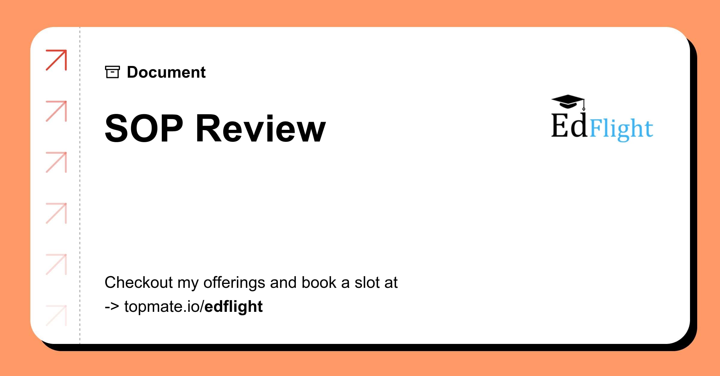 SOP Review with Edflight Education