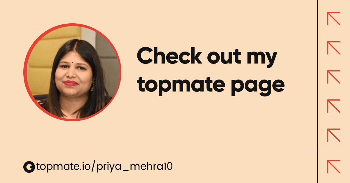 Priya Mehra - Book a call on Topmate