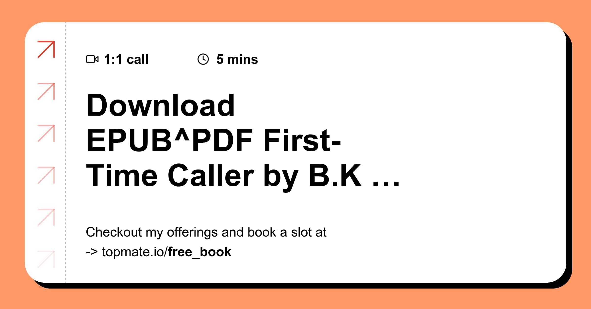 Download EPUB^PDF First-Time Caller by B.K Borison with hasitbook
