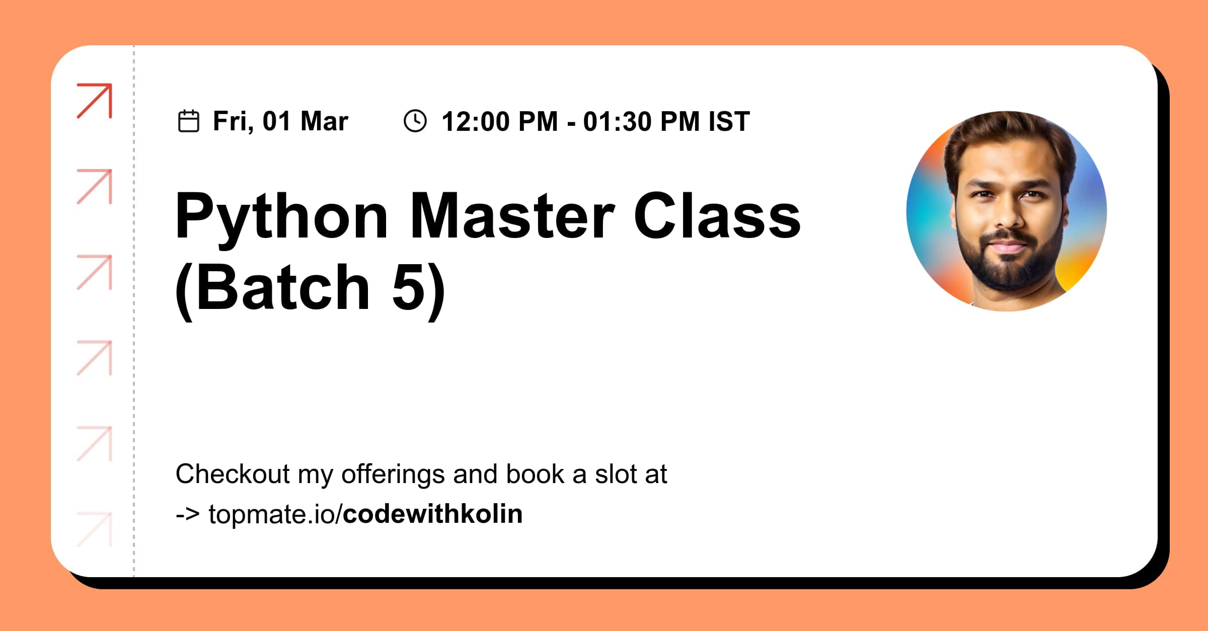 Python Master Class (Batch 5) with Suman Kumar