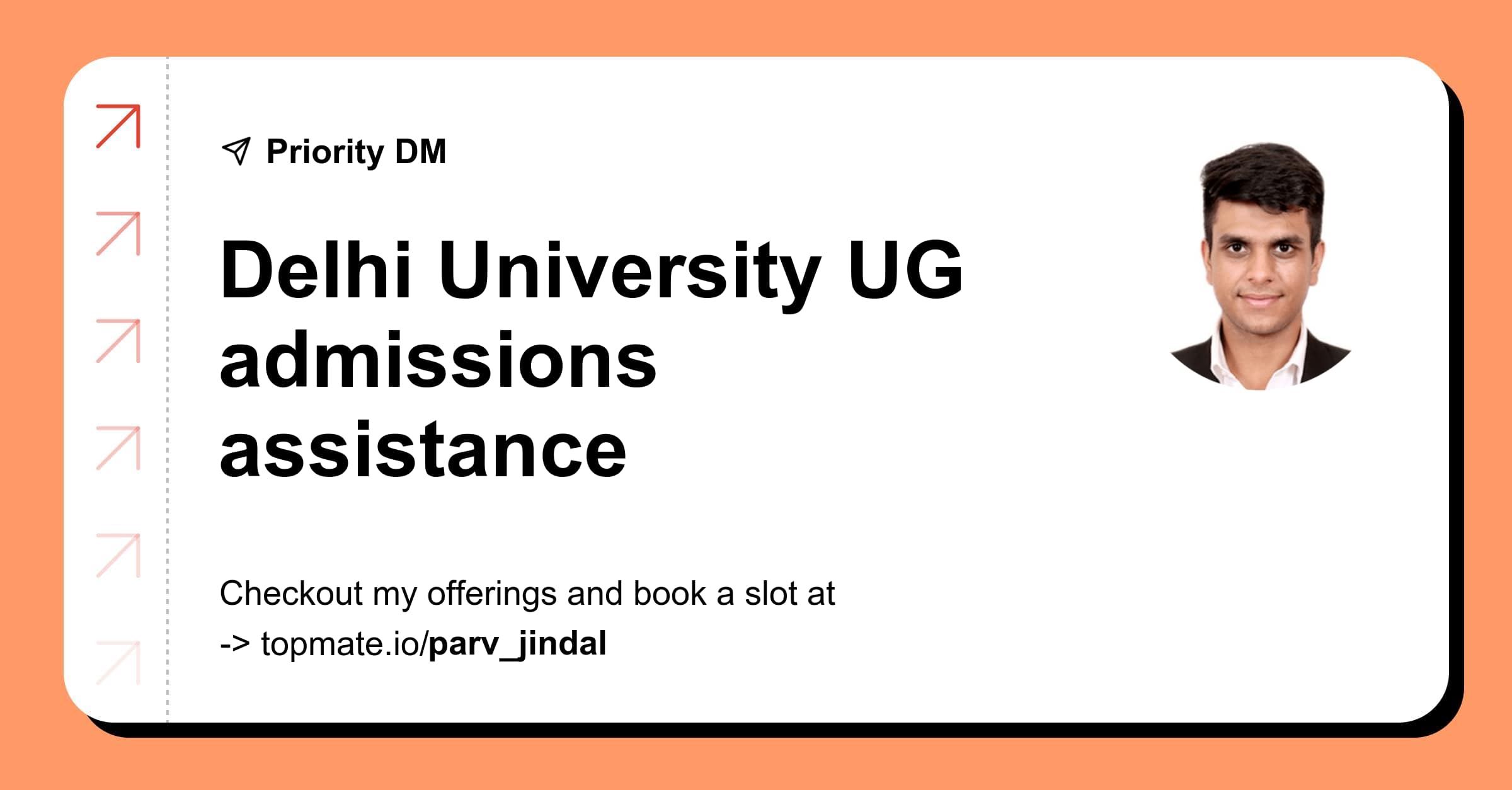 Delhi University UG admissions assistance with Parv Jindal