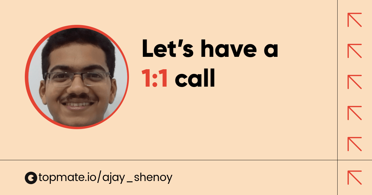 Ajay Shenoy - Book a call on Topmate