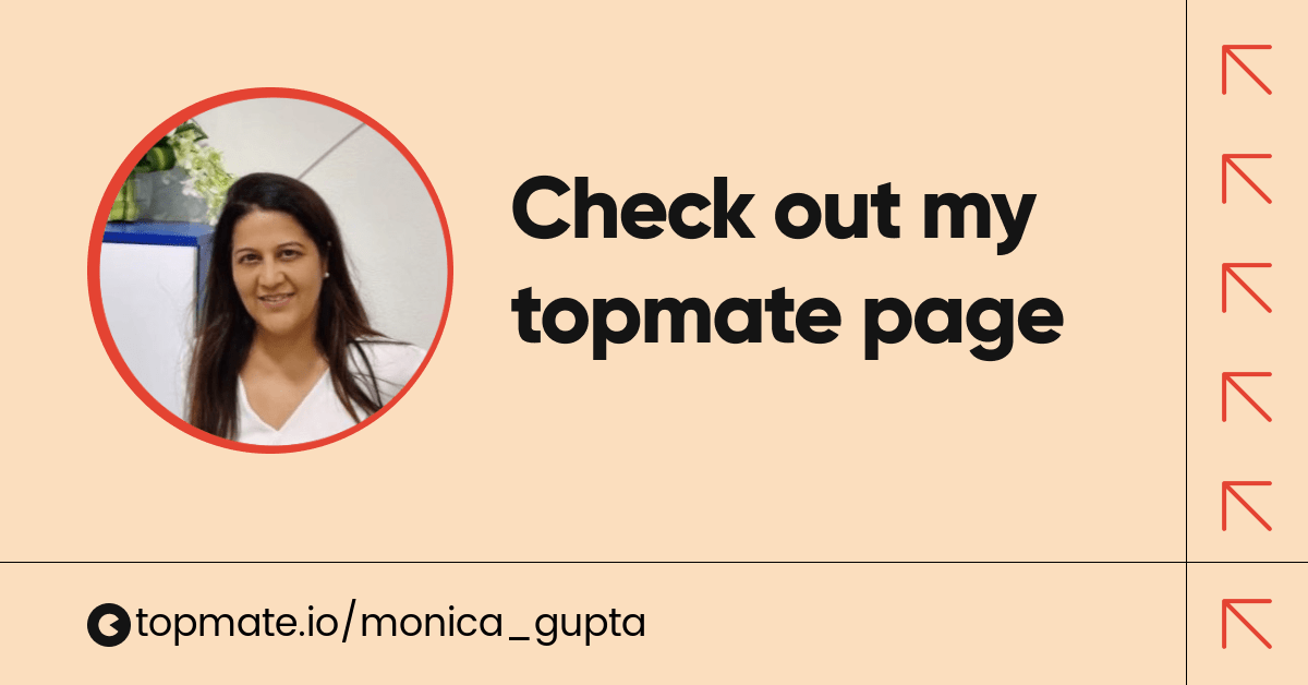 Monica Gupta - Book a call on Topmate