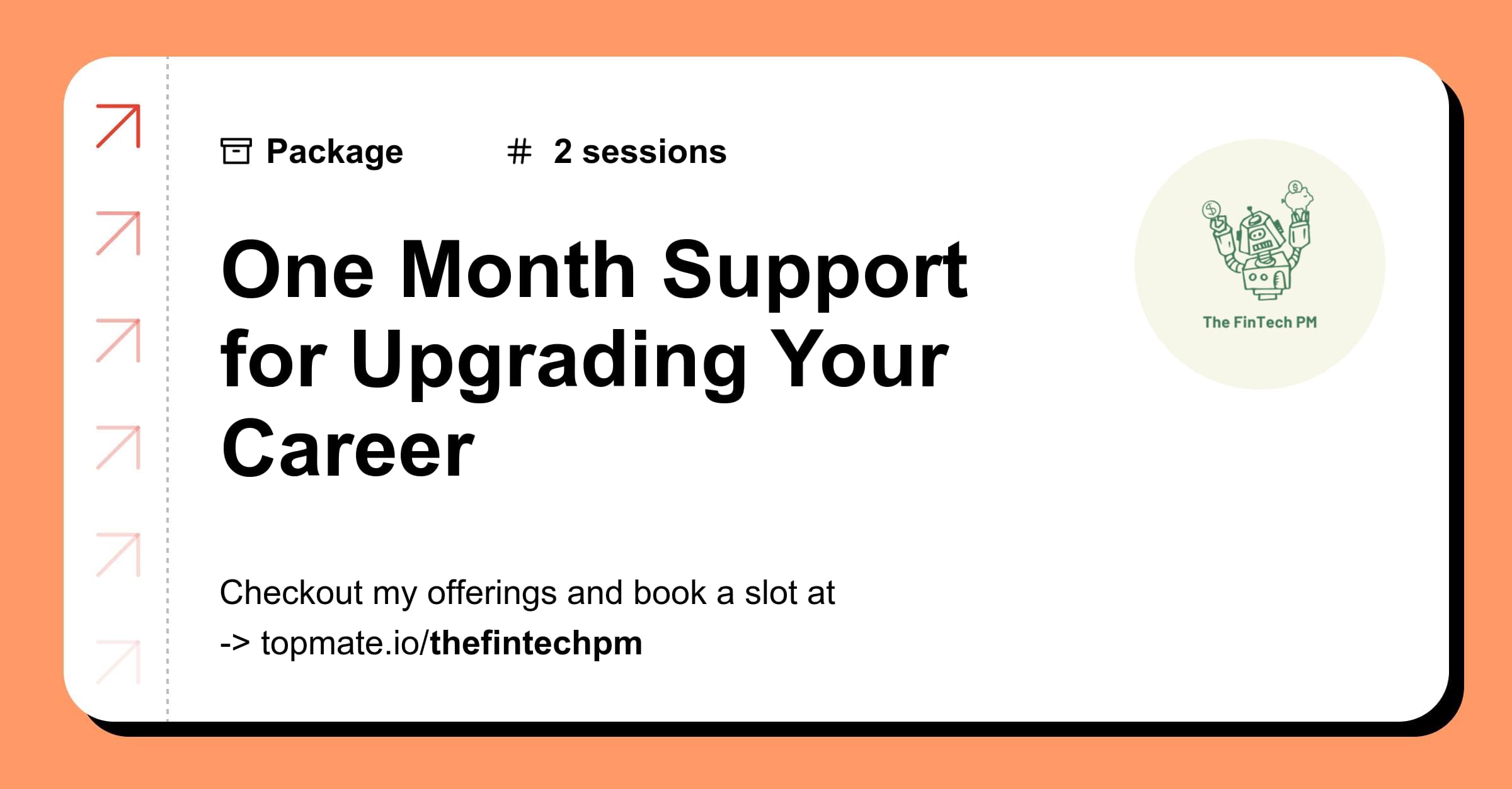 One Month Support for Upgrading Your Career with The FinTech PM