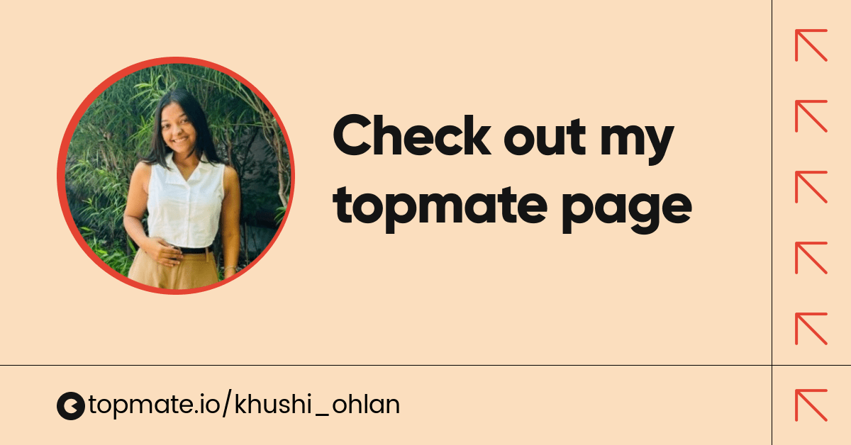 Khushi Ohlan - Book a call on Topmate