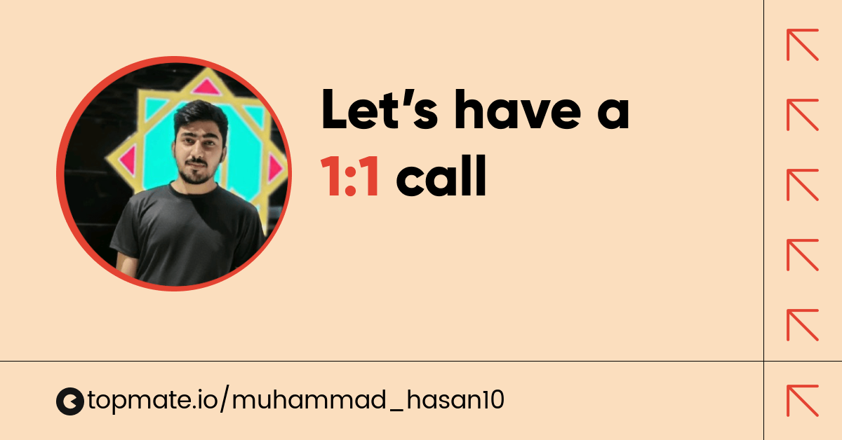 Muhammad Hasan - Book a call on Topmate