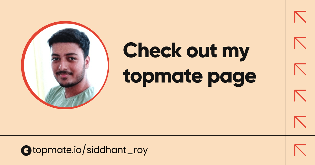 Siddhant Roy - Book a call on Topmate
