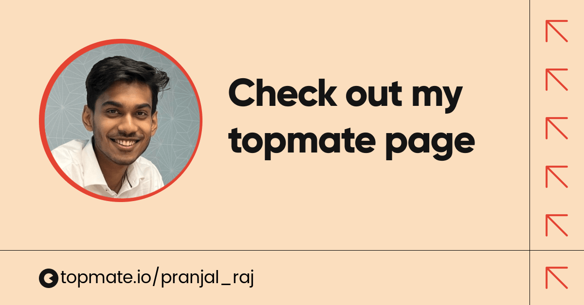 Pranjal Raj - Book a call on Topmate