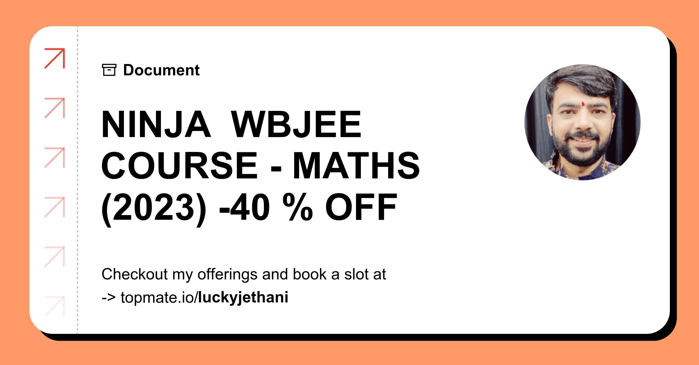 NINJA WBJEE COURSE - MATHS (2023) -40 % OFF with LUCKY JETHANI