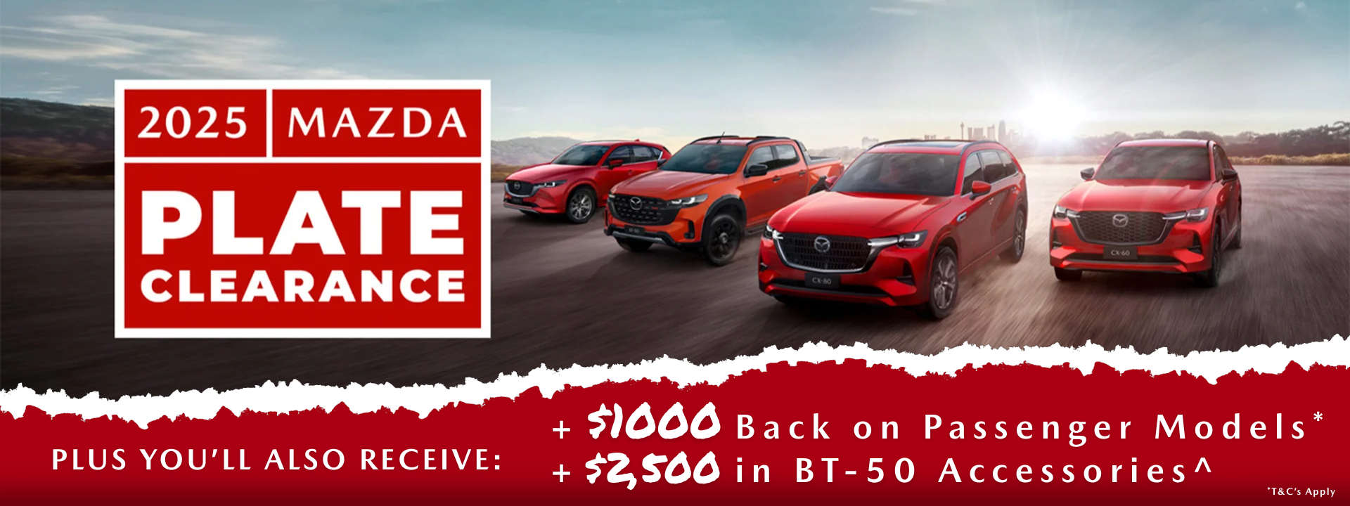 Plate Clearance - Bonus | Lismore Mazda