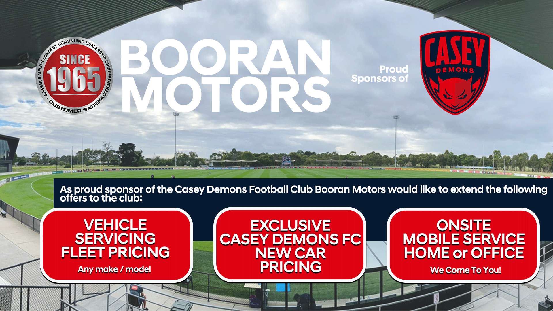 Casey Demons Football Club | Booran Motors