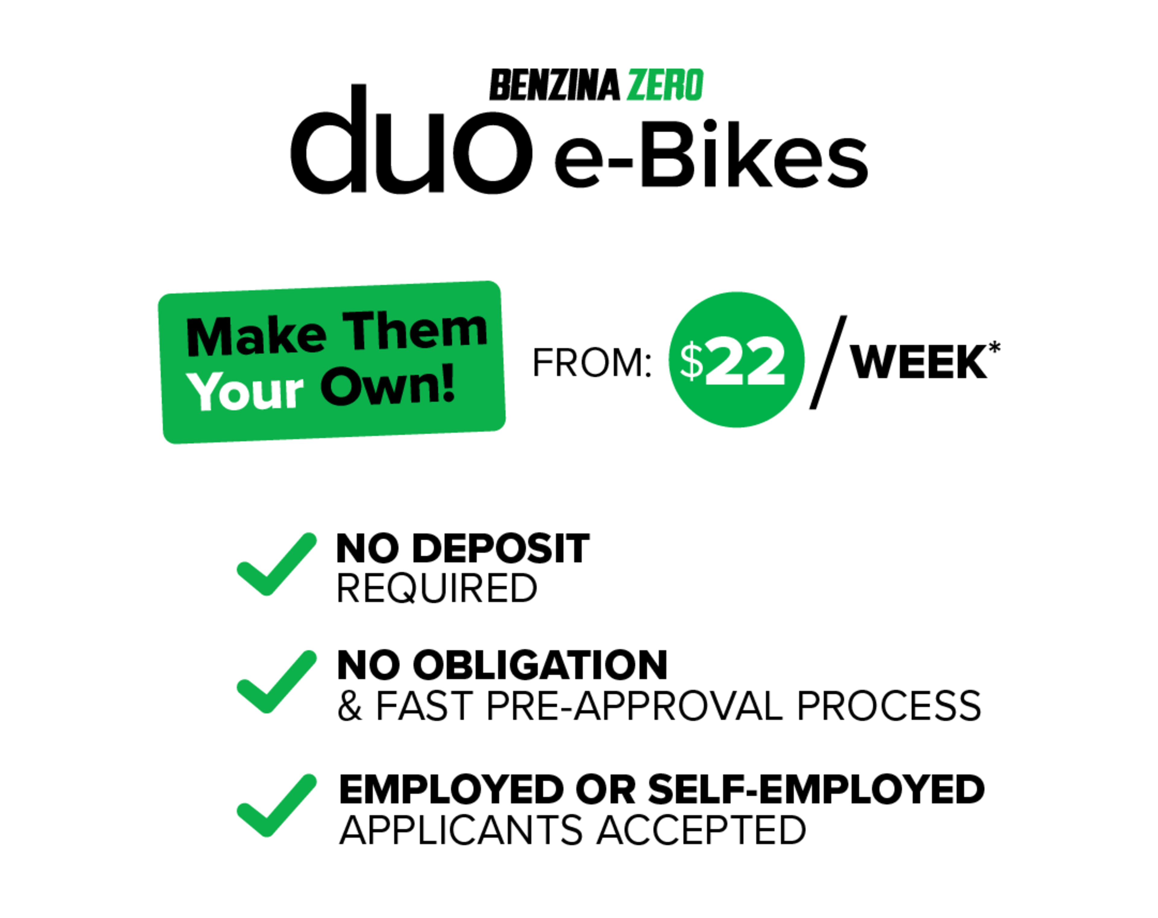 Benzina Zero - Duo & Duo Plus - eBikes | Westpoint EV