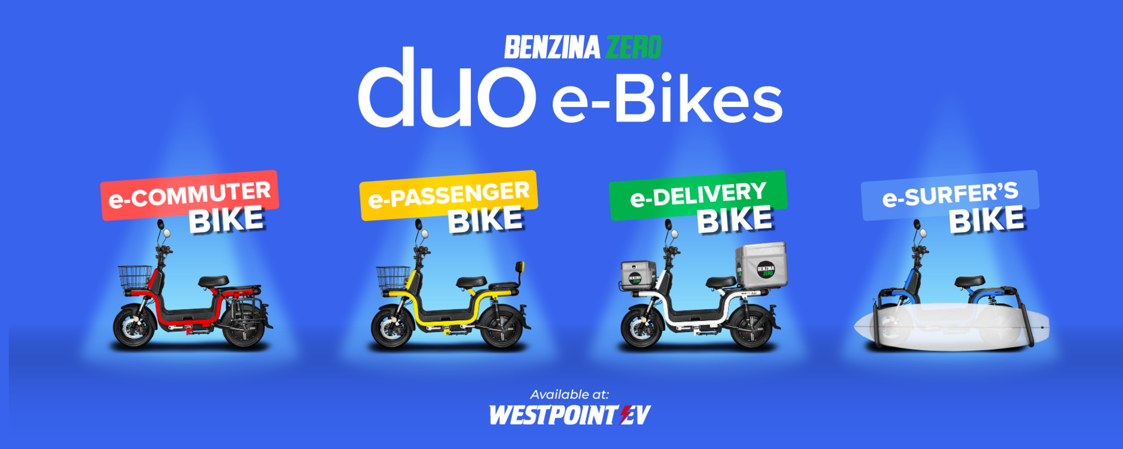 Benzina Zero - Duo & Duo Plus - eBikes | Westpoint EV