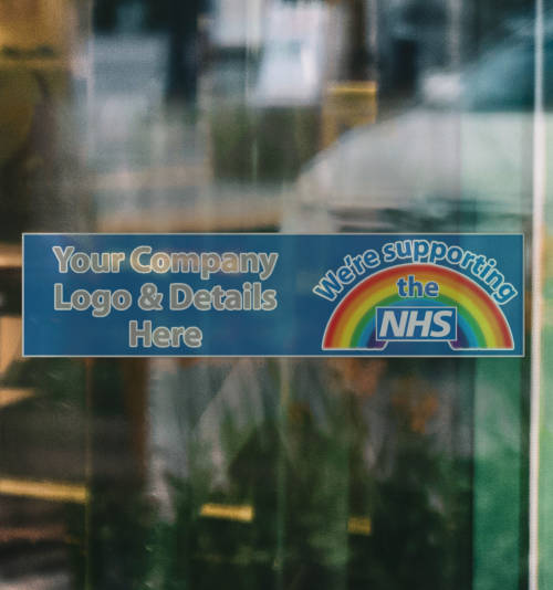 Custom Printed Self Cling Window Stickers | Total Merchandise