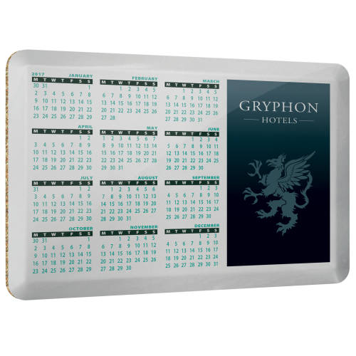 Branded Aluminium Calendar Coasters | Total Merchandise