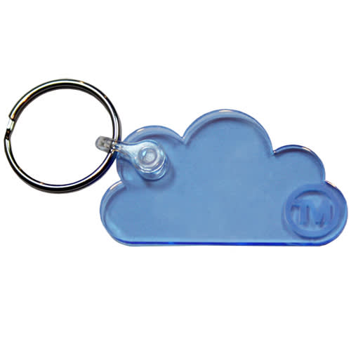 Acrylic Cloud Shape Keyrings | Personalised Acrylic Keyrings