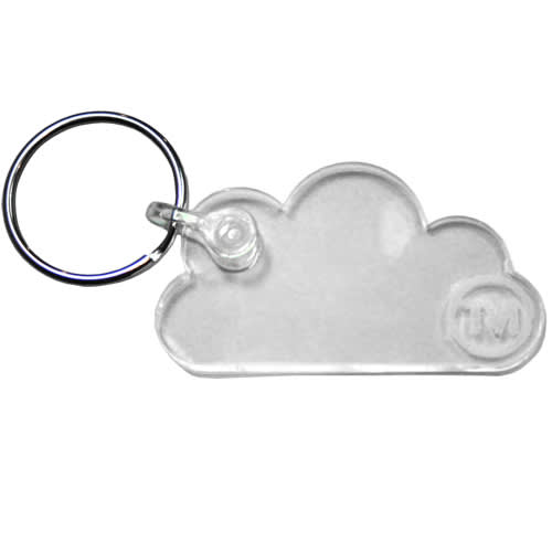 Acrylic Cloud Shape Keyrings | Personalised Acrylic Keyrings