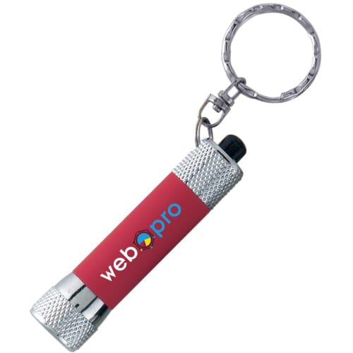 Custom Branded Soft Touch Torch Keyring | Total Merchandise