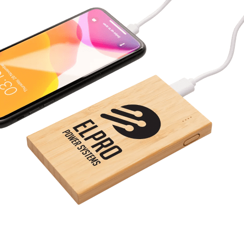 USB-C Bamboo Power Bank | Total Merchandise
