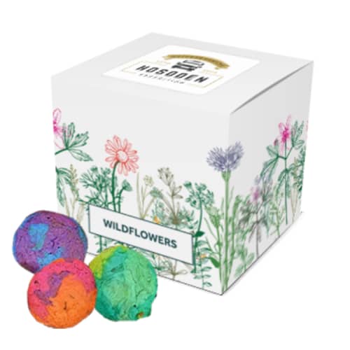 Branded Essential Wildflower Rainball Seed Cubes | Total Merchandise