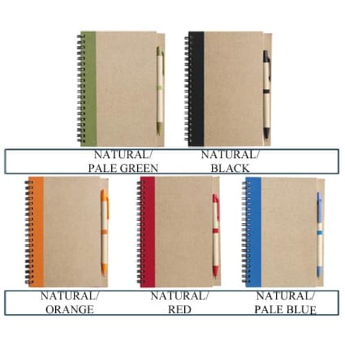 Branded Recycled Notepad and Pen Sets | Printed Notebooks