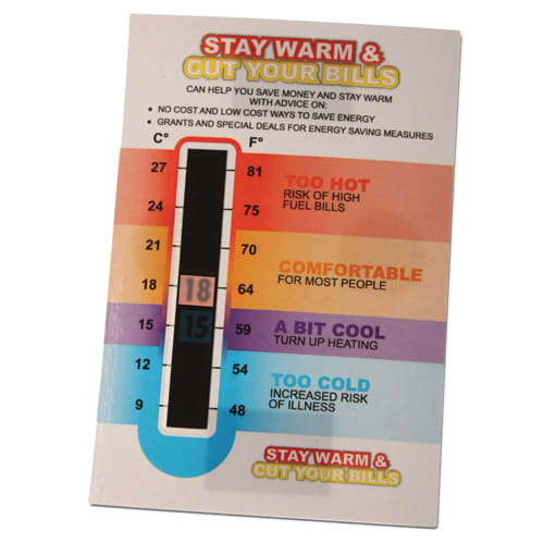 Large Temperature Gauge Cards | Thermometer Cards