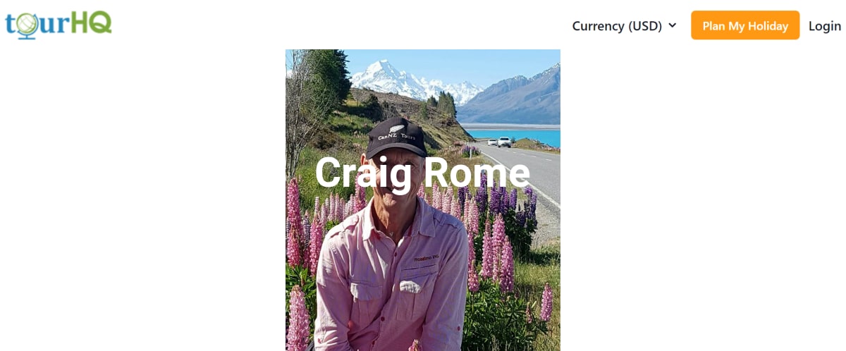 Craig Rome Private Tour Guide in Christchurch, New Zealand - tourHQ