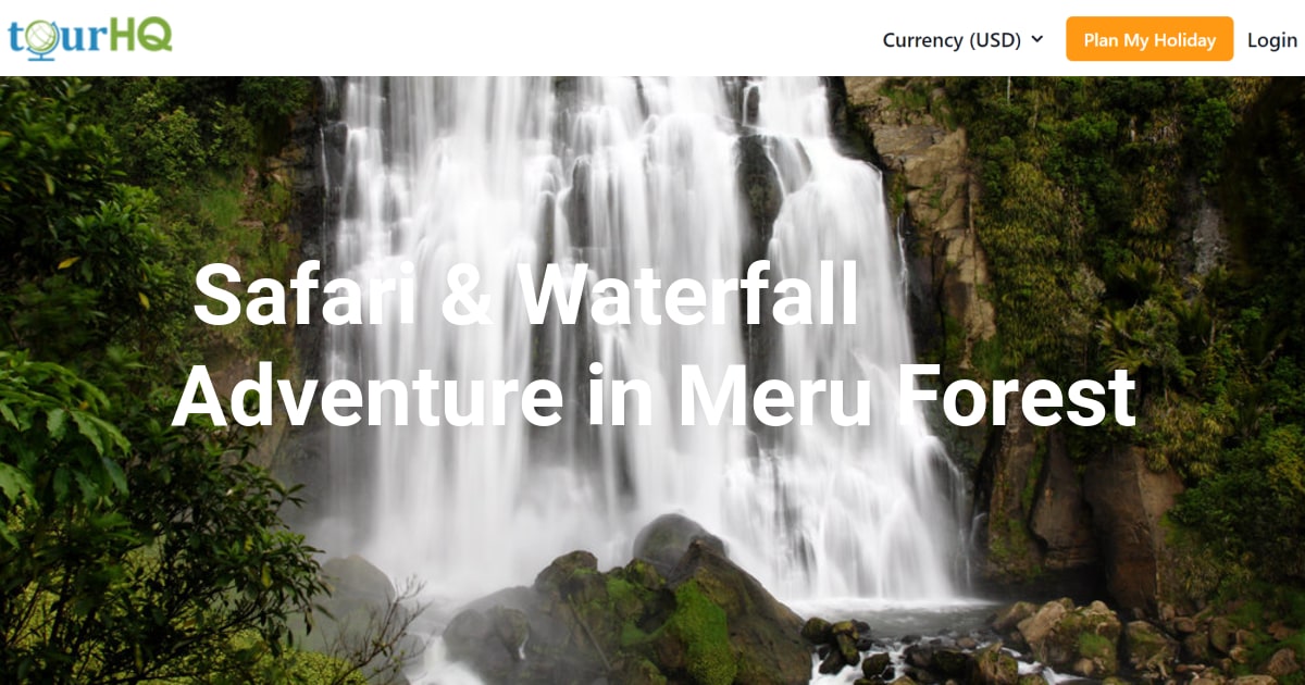 Safari & Waterfall Adventure in Meru Forest