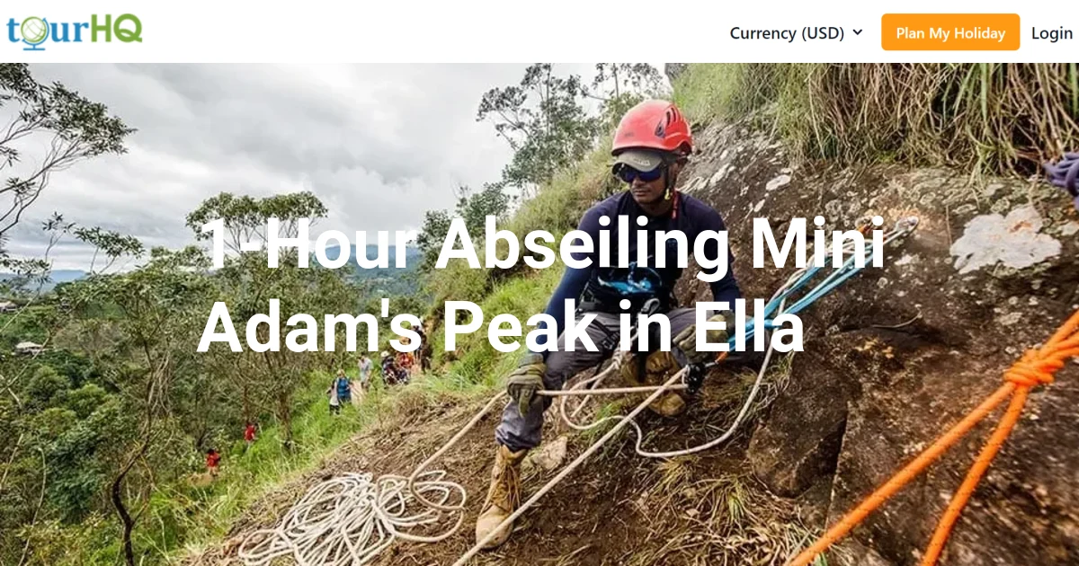 1-Hour Abseiling Mini Adam's Peak in Ella