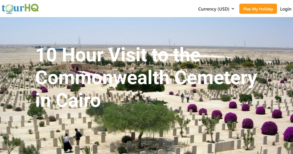 10 Hour Visit to the Commonwealth Cemetery in Cairo