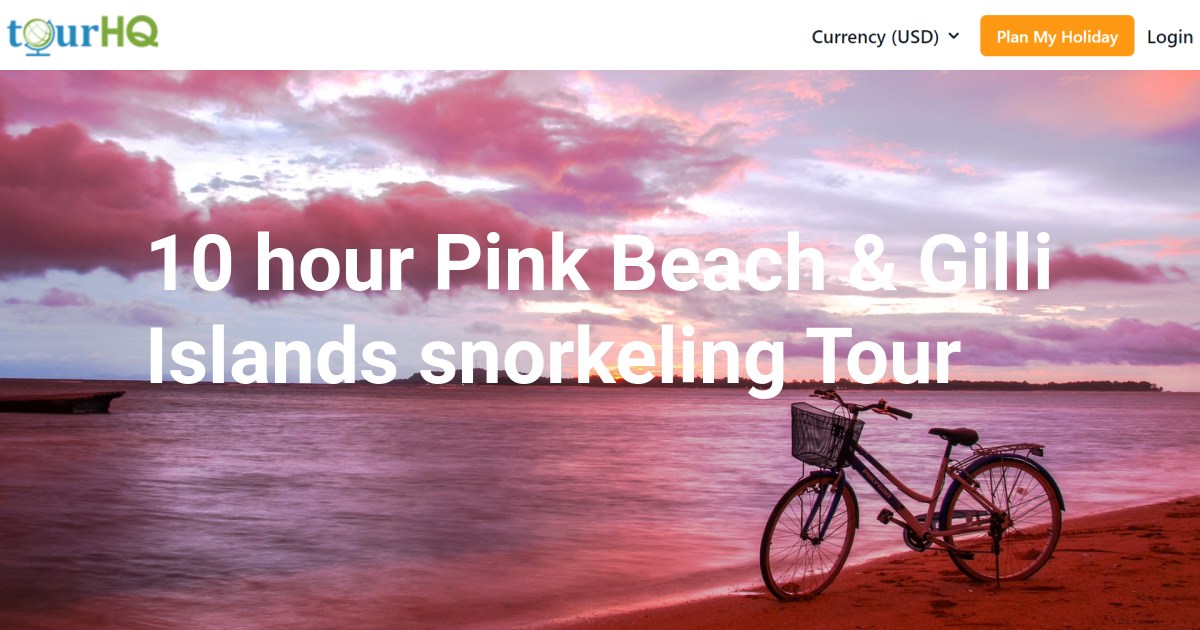 10 hour Pink Beach & Gilli Islands snorkeling Tour
