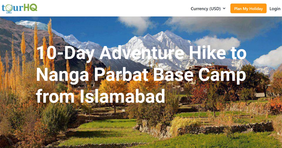 10-Day Adventure Hike to Nanga Parbat Base Camp from Islamabad
