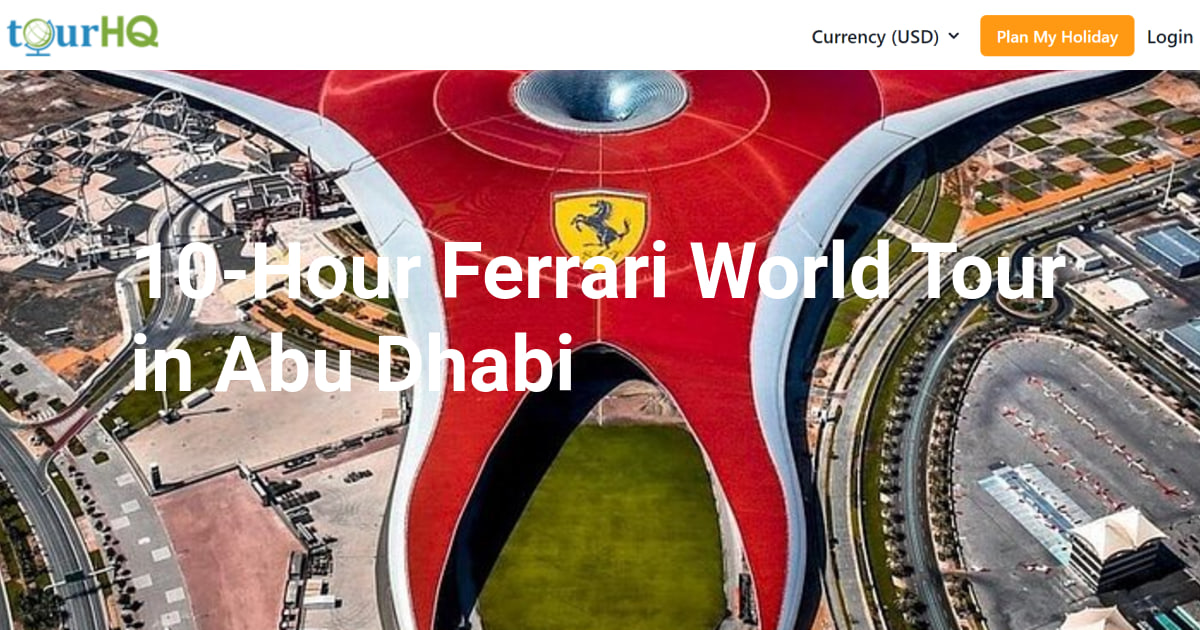 10-Hour Ferrari World Tour in Abu Dhabi