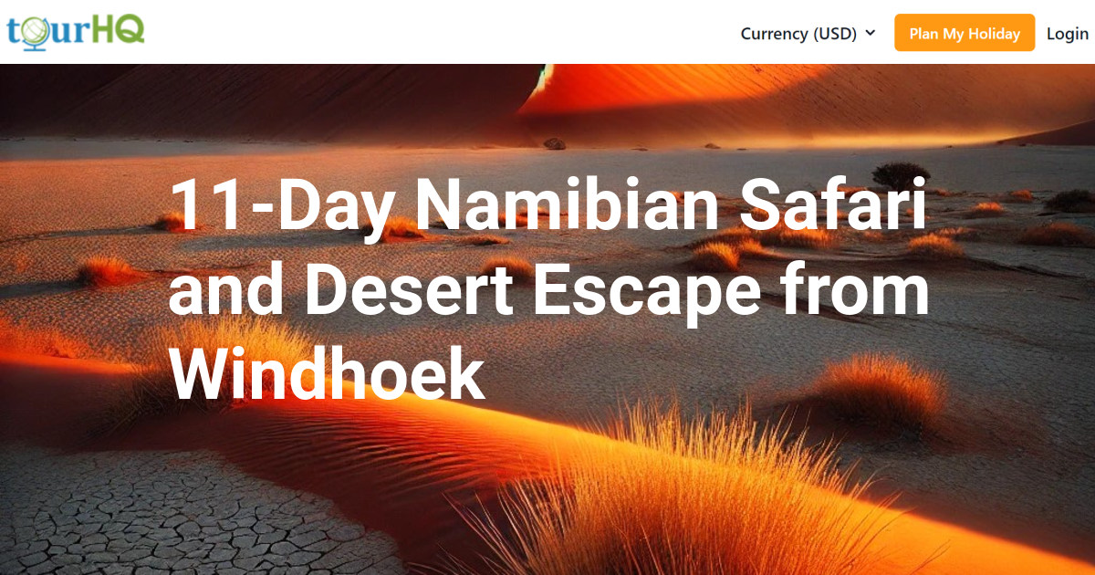 11-Day Namibian Safari and Desert Escape from Windhoek