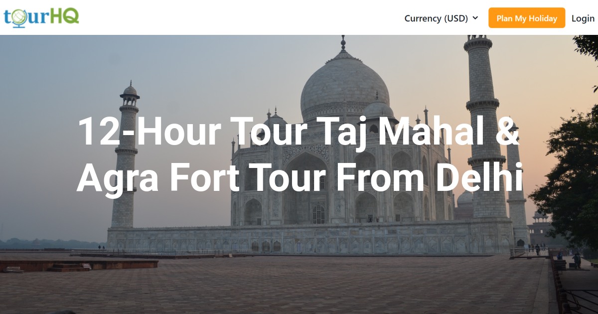 12-Hour Tour Taj Mahal & Agra Fort Tour From Delhi