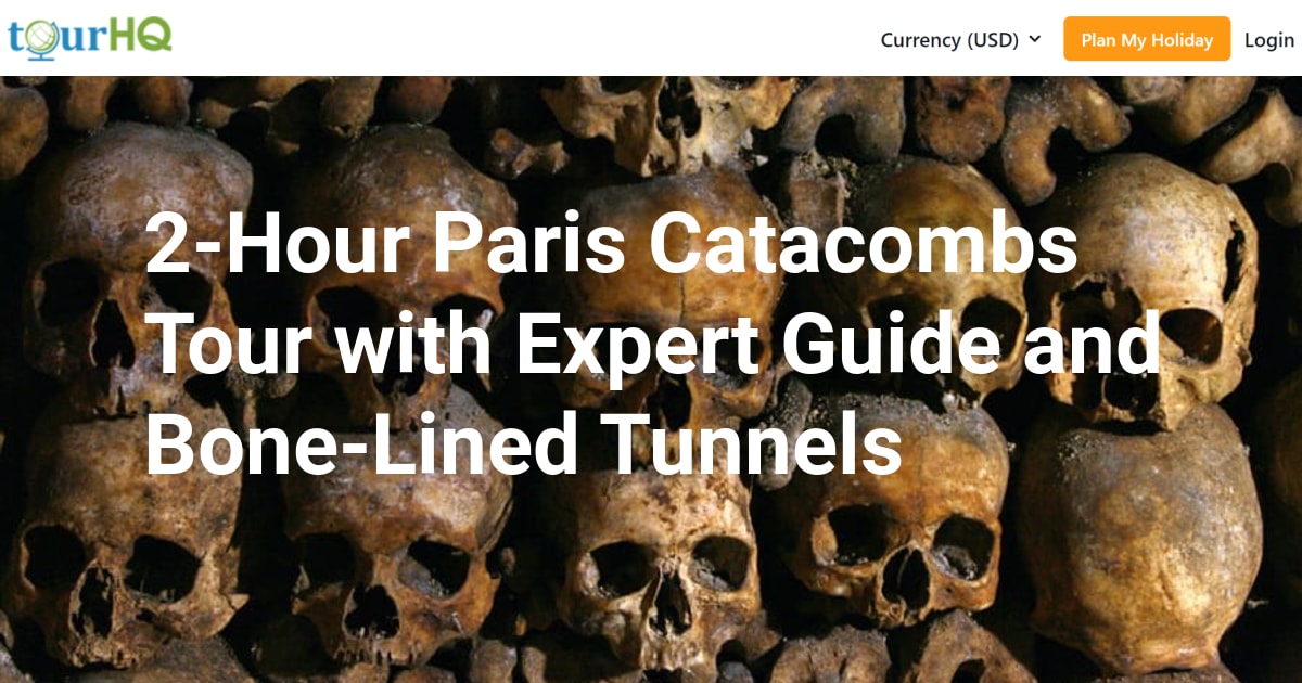 2-Hour Paris Catacombs Tour with Expert Guide and Bone-Lined Tunnels